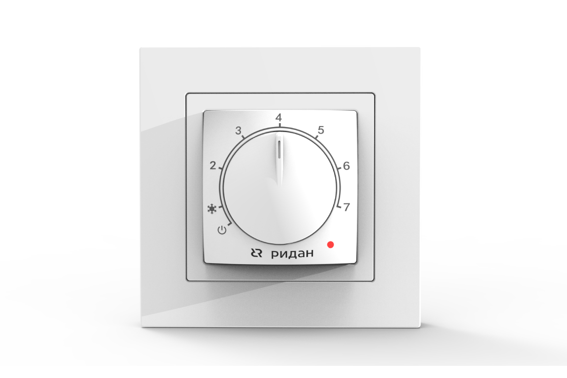 Ридан Ridan TF-150 нагревательный мат 12 м² с терморегулятором Ridan Twist (белый) 21RT1014R ...