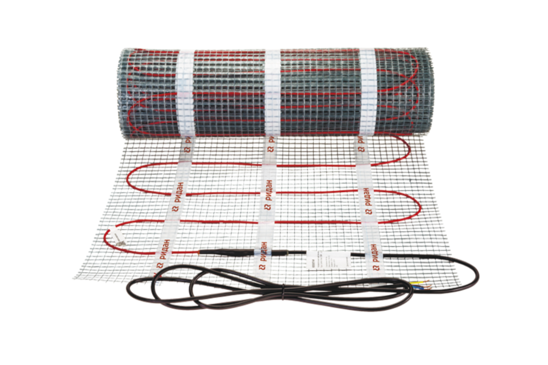 Ридан Ridan TF-150 нагревательный мат 0,5 м² с терморегулятором Ridan Clever (черный) 21RT1045R ...